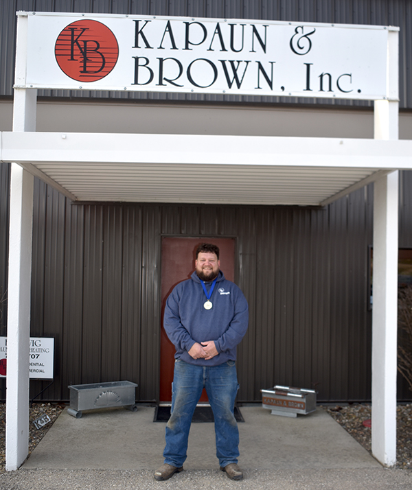 Kapaun and Brown’s Jared Kriegel wins gold medal at ABC National Craft ...